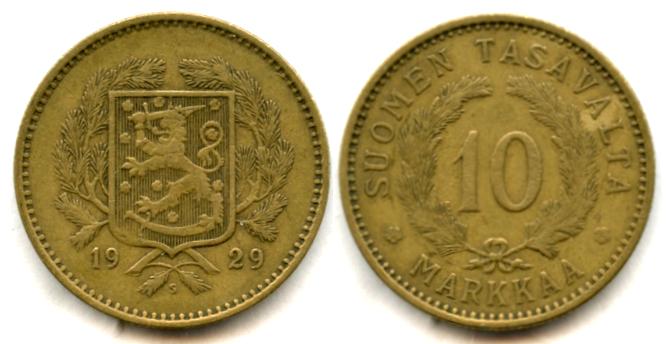 10 markkaa 1929 - Holmasto