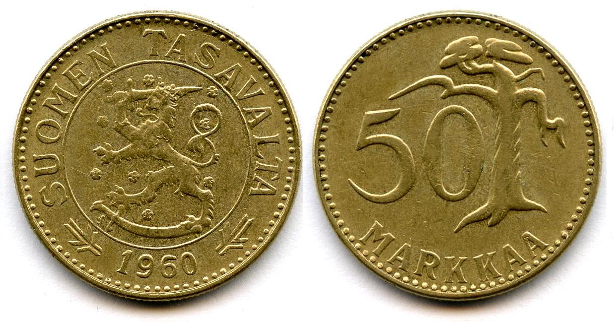 50 markkaa 1960 - Holmasto