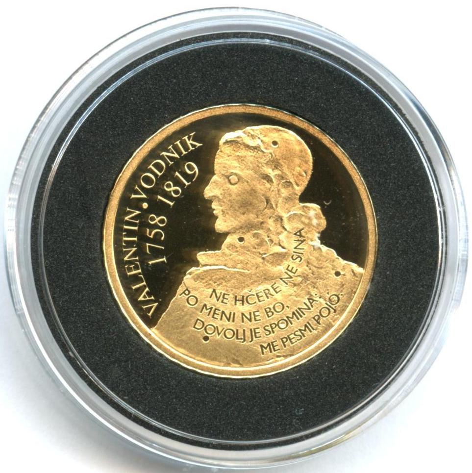 100 Euro 2008 Valentin Vodnik 250th anniversary - Holmasto