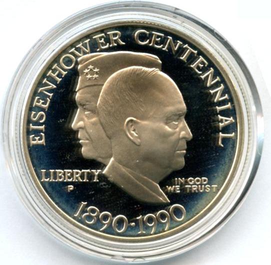 1 Dollar 1990 Eisenhower Centennial - Holmasto