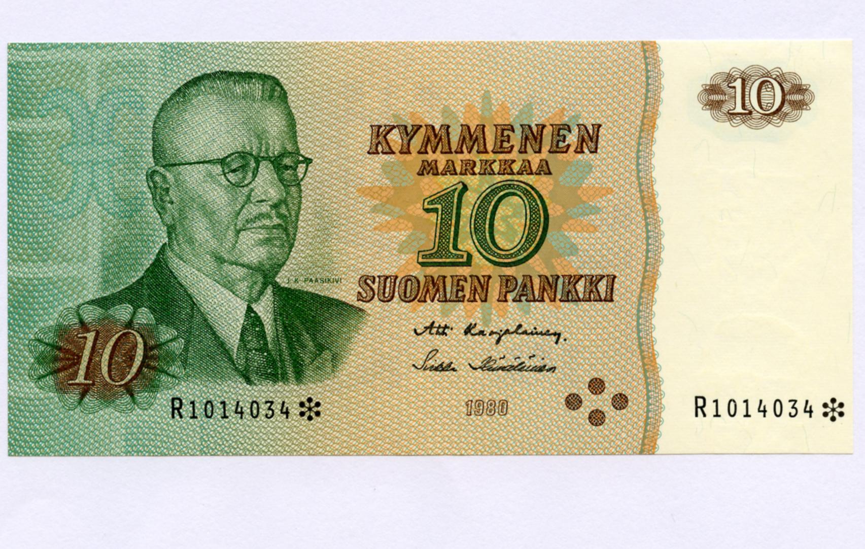 10 markkaa 1980* - Holmasto