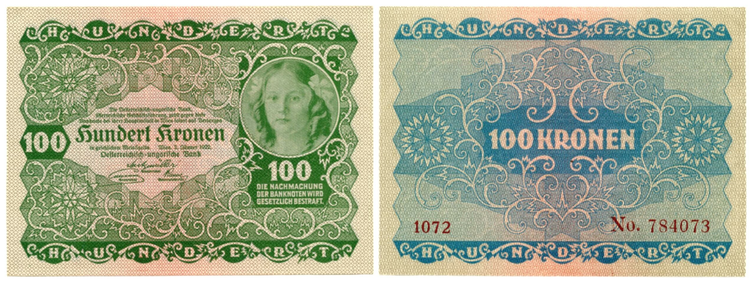 100 Kronen 1922 - Holmasto
