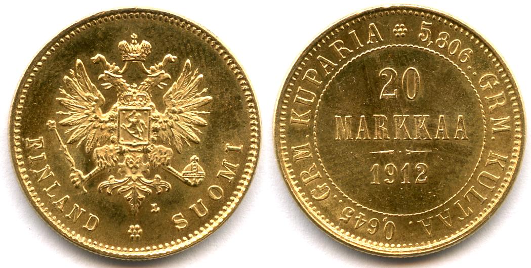 20 markkaa 1912 L - Holmasto