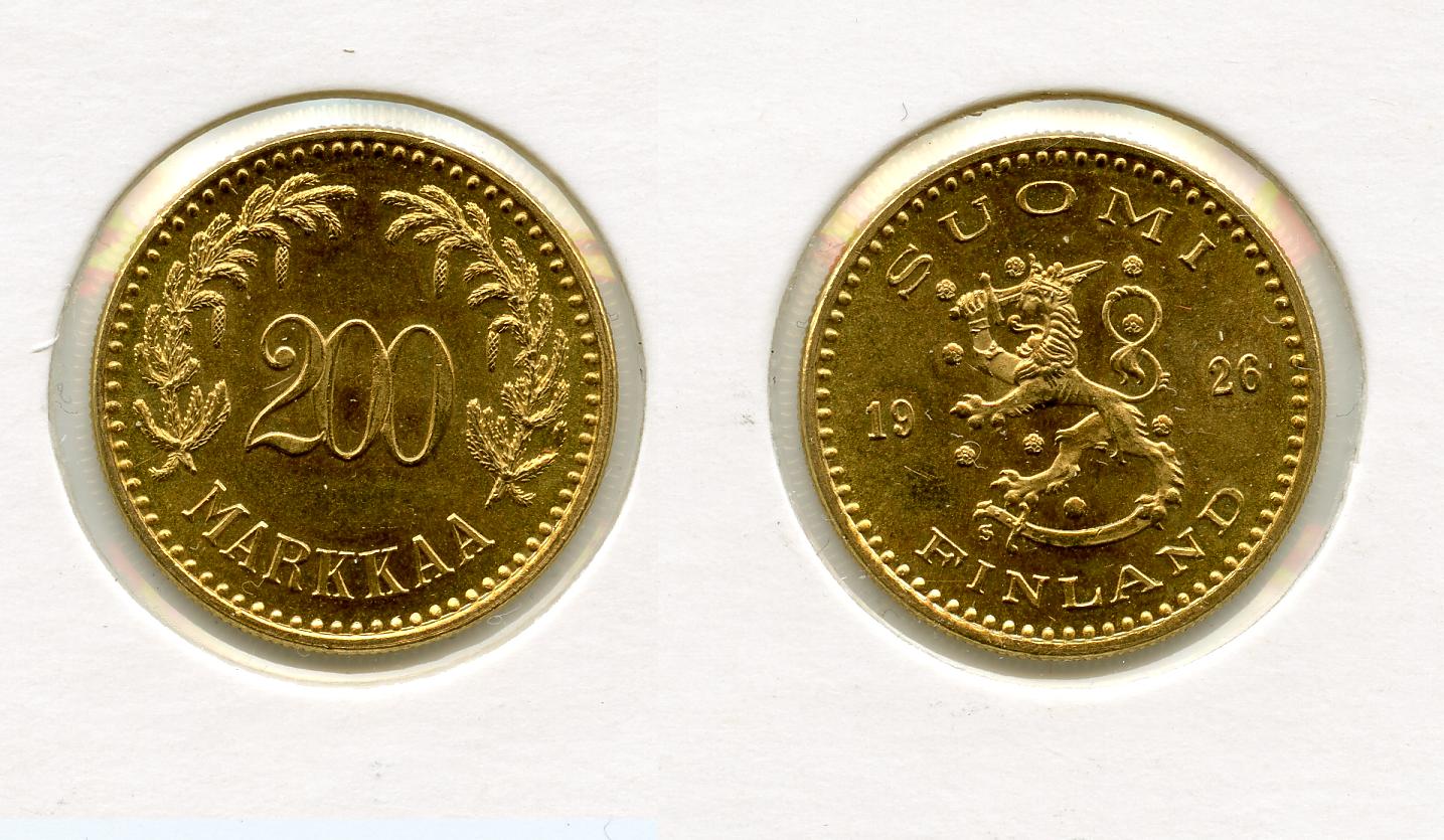 200 markkaa 1926 - Holmasto