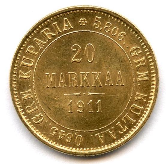 20 markkaa 1911 - Holmasto