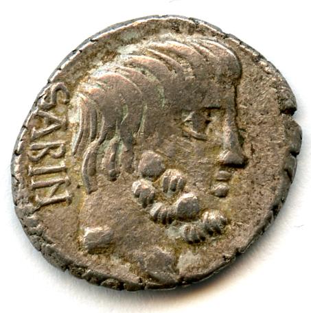 L. Titurius Sabinus. Denaari. Rooma, 89 eKr. - Holmasto