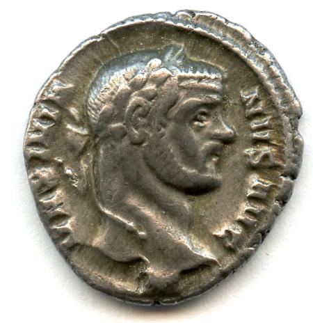 Maximianus I Herculius. Argenteus. Rooma, 294 jKr. - Holmasto