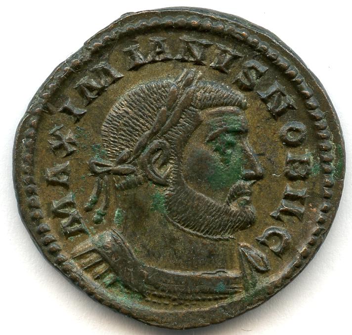 Galerius. Follis. Trier, 302-303 jKr. - Holmasto