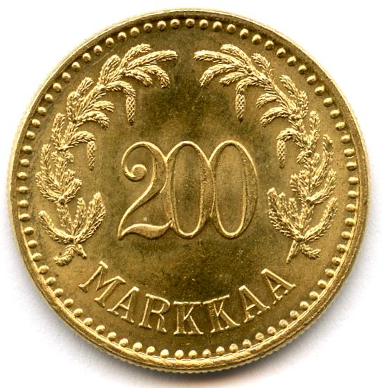 200 markkaa 1926 - Holmasto