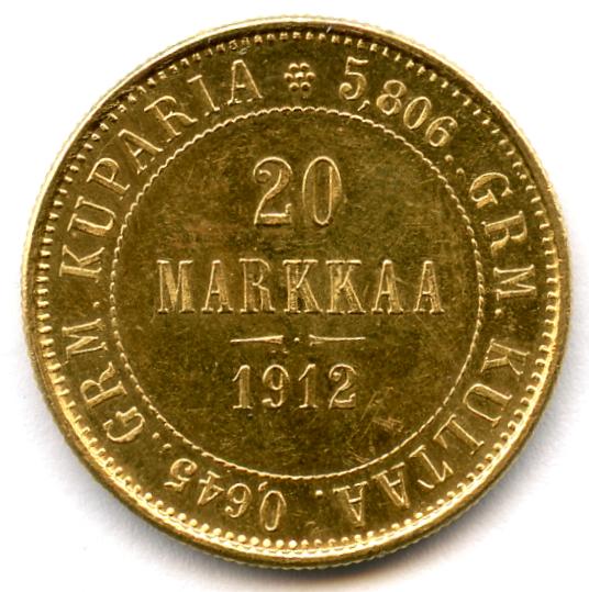 20 markkaa 1912 S - Holmasto