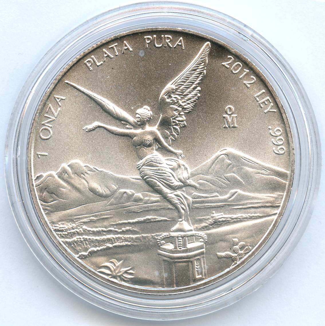 Mexico. 1 onza plata pura 2012 - Holmasto