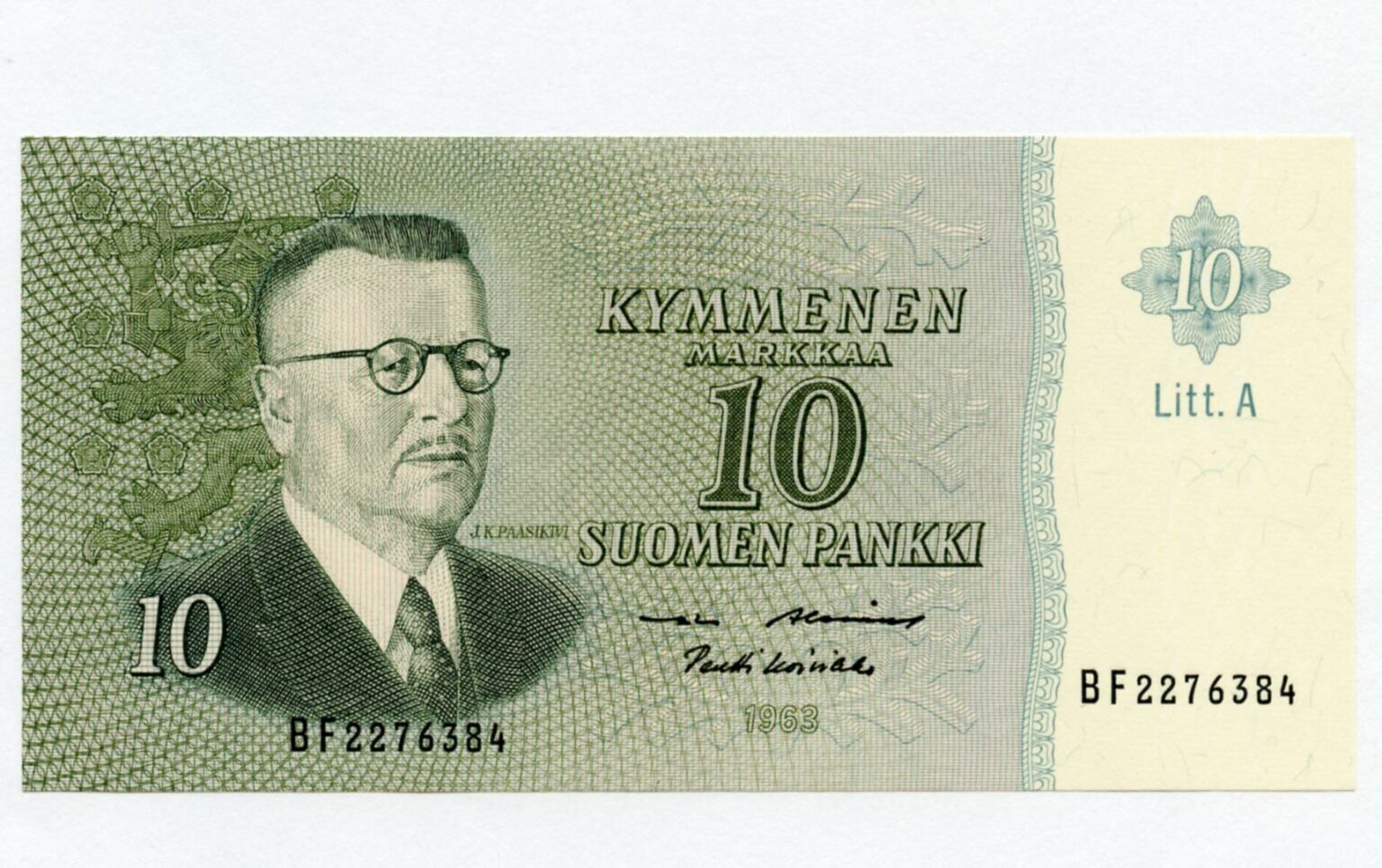 Suomalaiset markan setelit - Holmasto