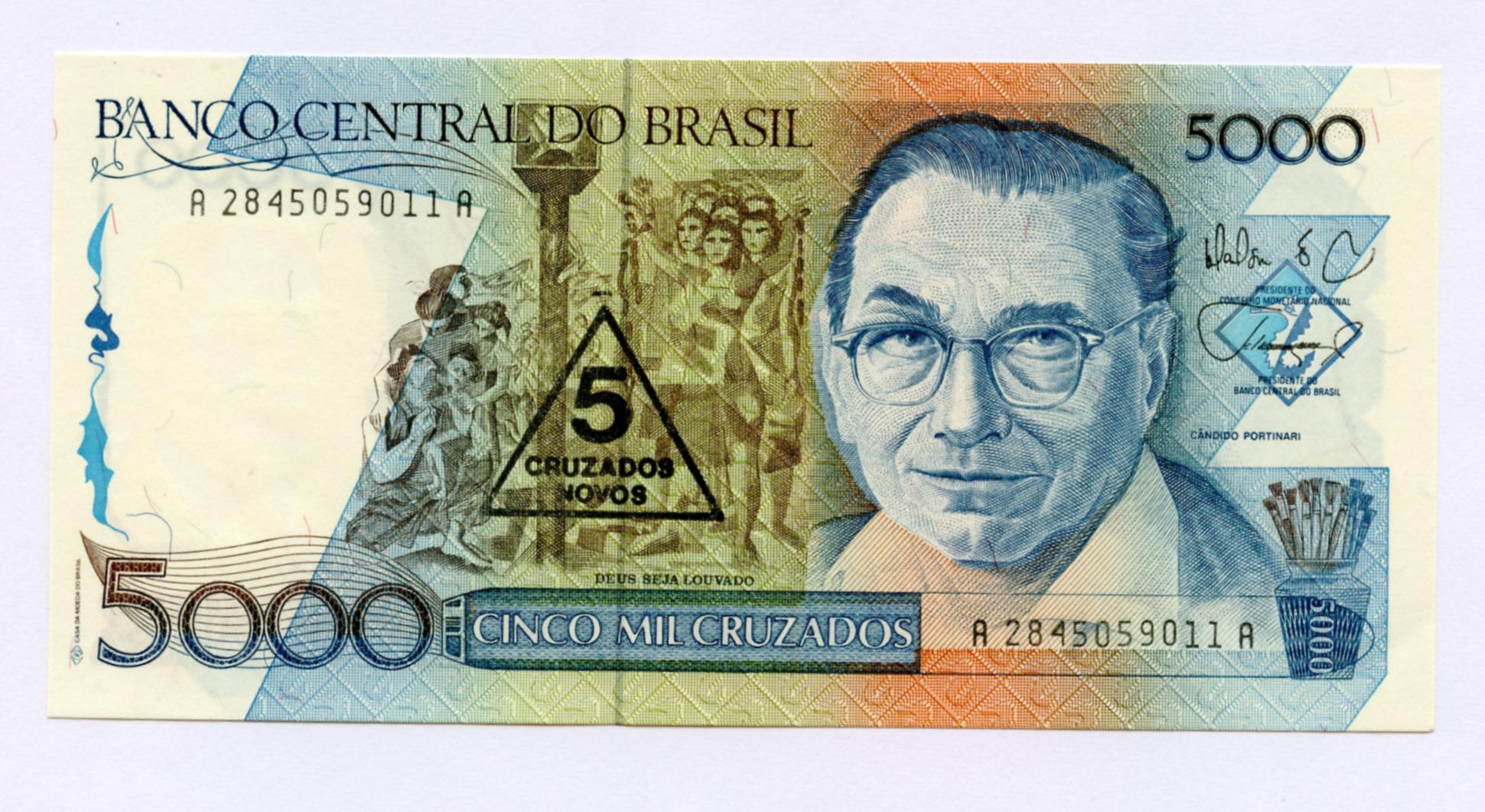 Brazil. 5000 Cruzados Novos ND (1989) - Holmasto