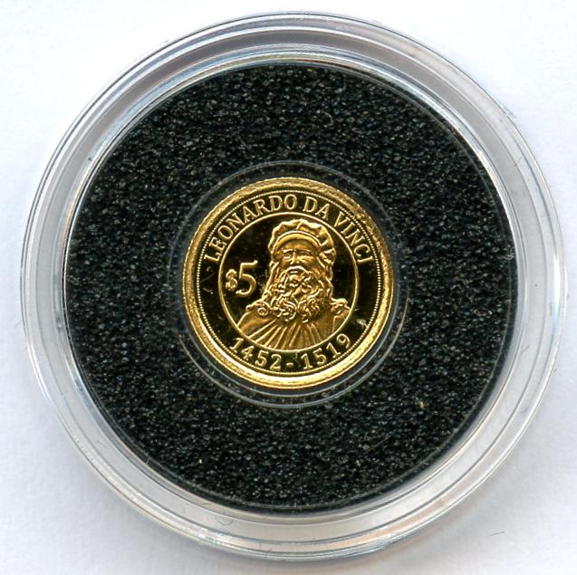 5 Dollars 2010 Leonardo da Vinci - Holmasto