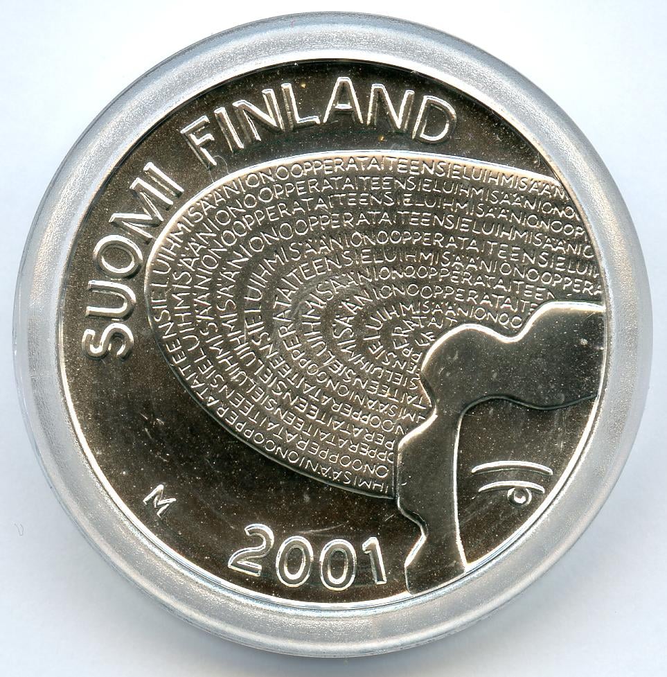 100 markkaa 2001 Aino Ackté - Holmasto