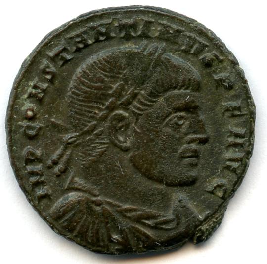Konstantinus Suuri. Follis. Rooma, 312-313 jKr. - Holmasto
