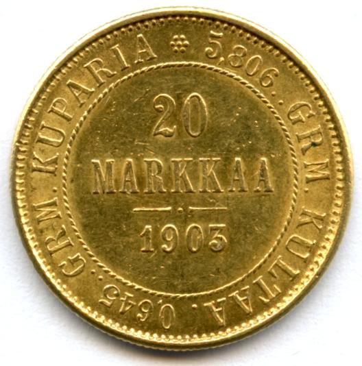 20 markkaa 1903 - Holmasto