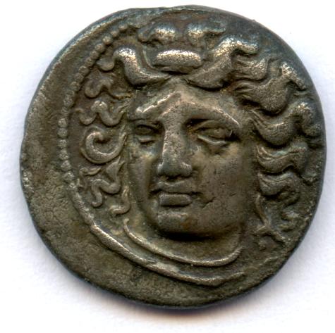 Larissa, Thessalia. Drakma, 300-luku eKr. - Holmasto