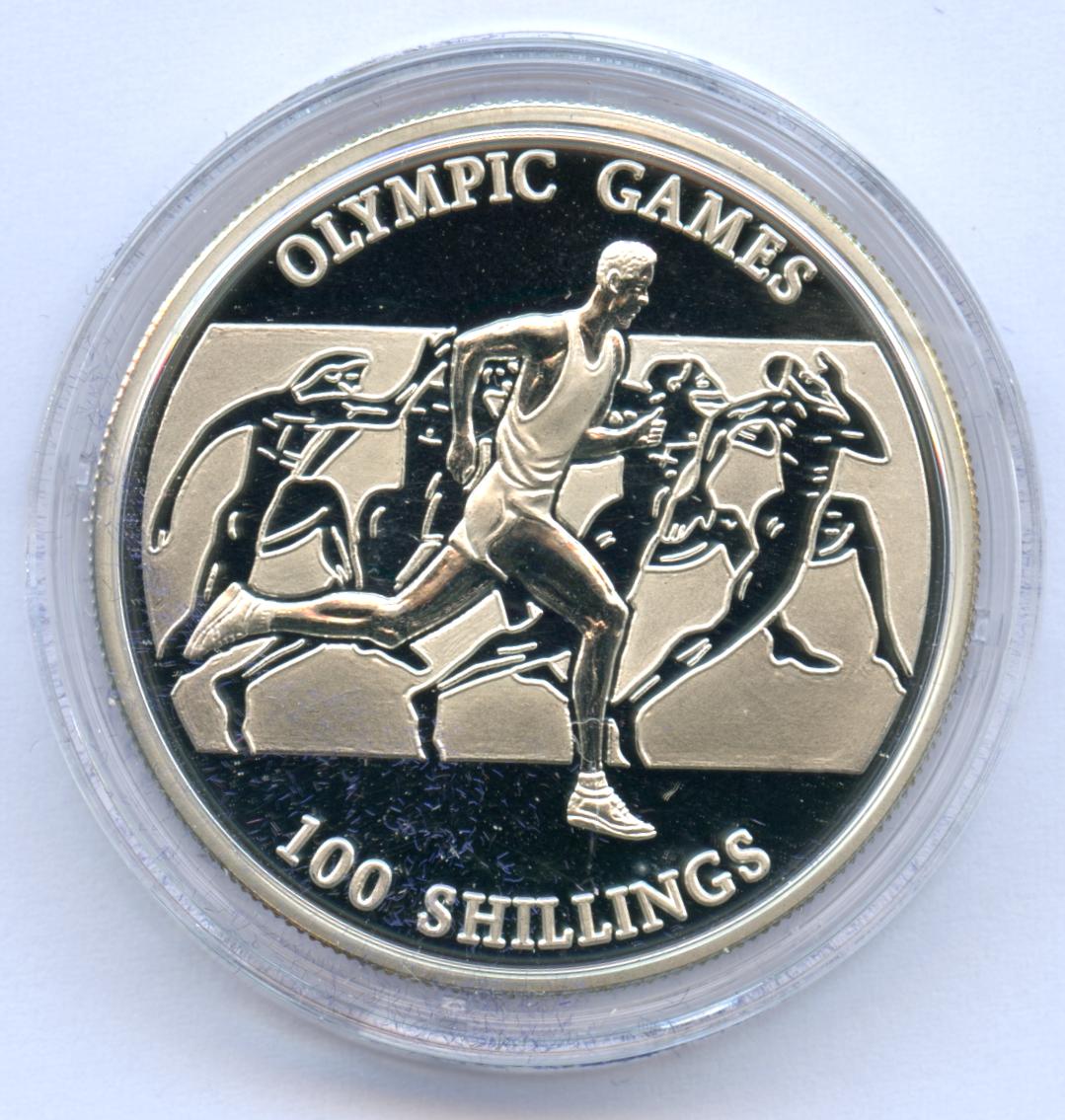 100 Shillings 2001 Athens Olympics - Holmasto