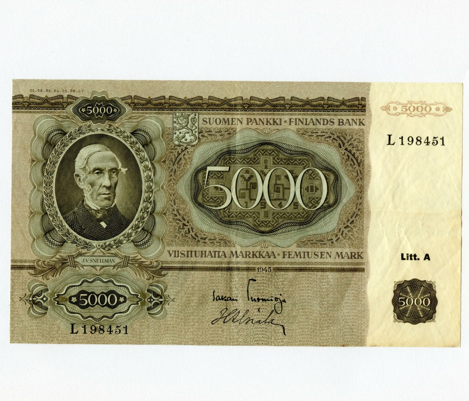 Suomalaiset markan setelit - Holmasto