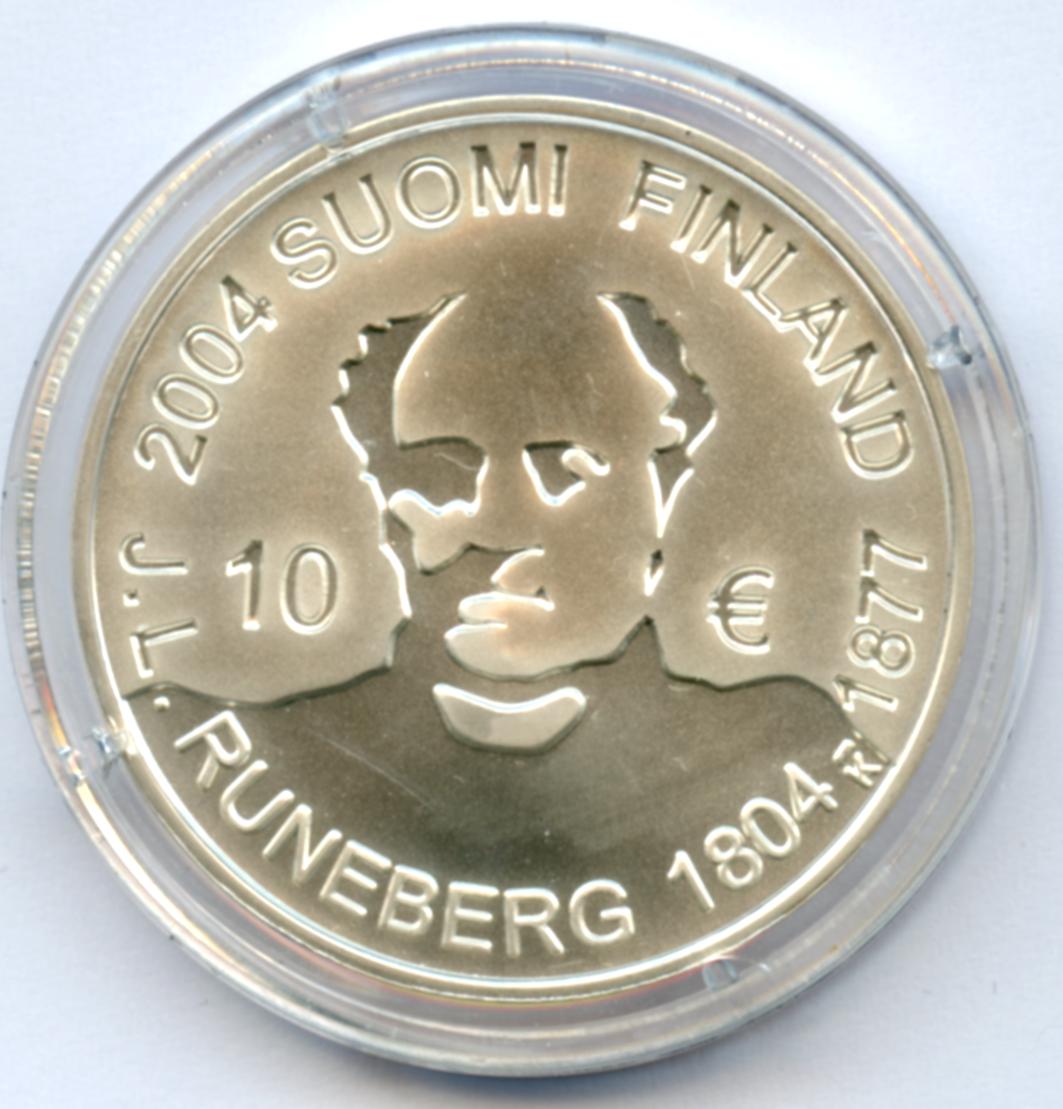 10 euro 2004 J.L. Runeberg ja runous - Holmasto