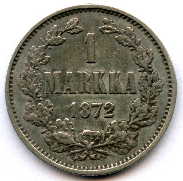 1 markka 1872 I - Holmasto