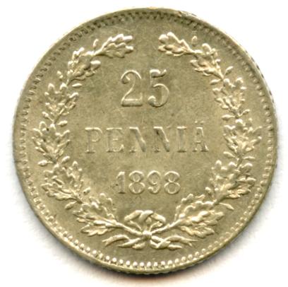 25 penniä 1898 - Holmasto