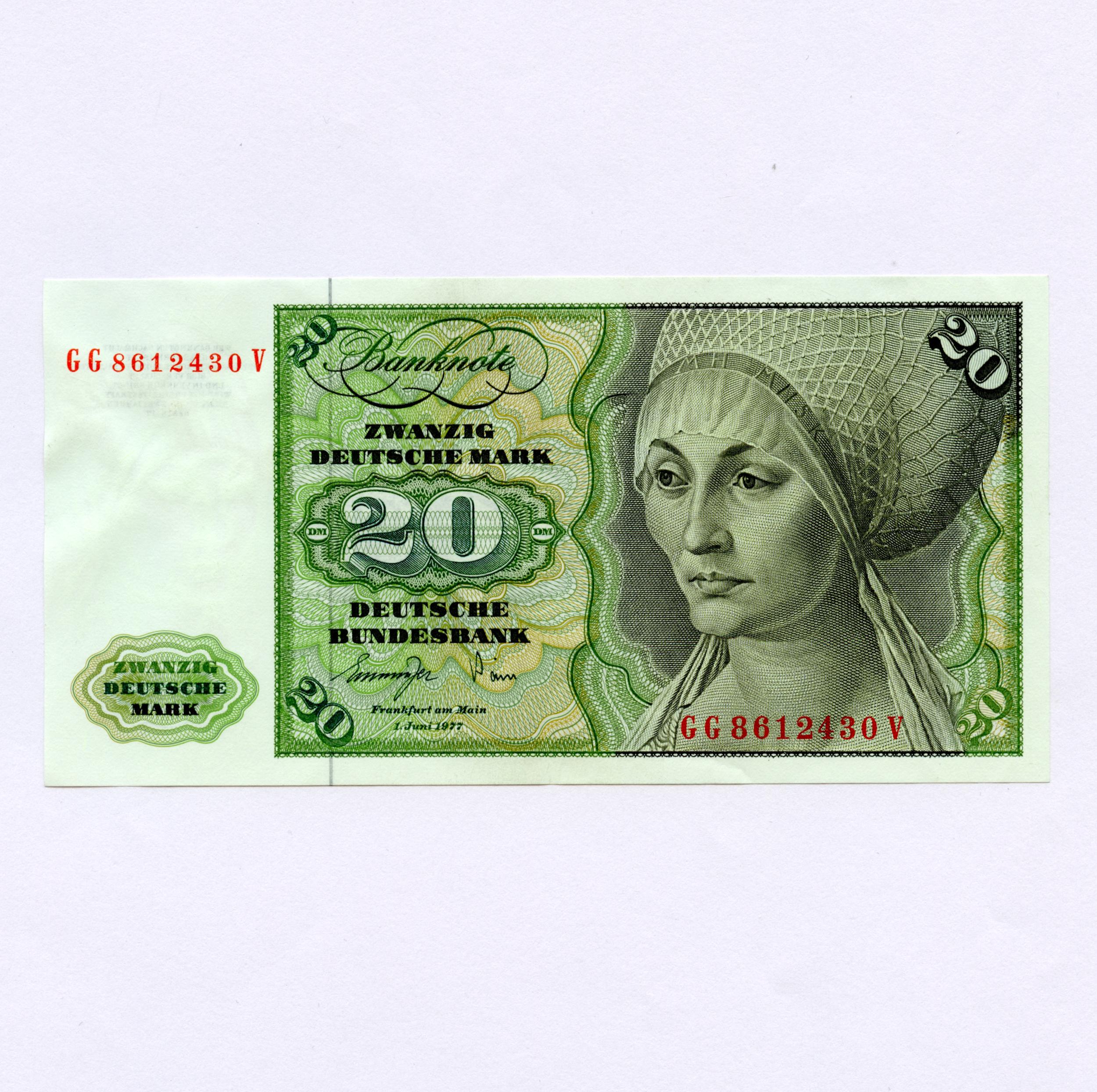 20 Deutsche Mark 1977 Elsbeth Tucher - Holmasto