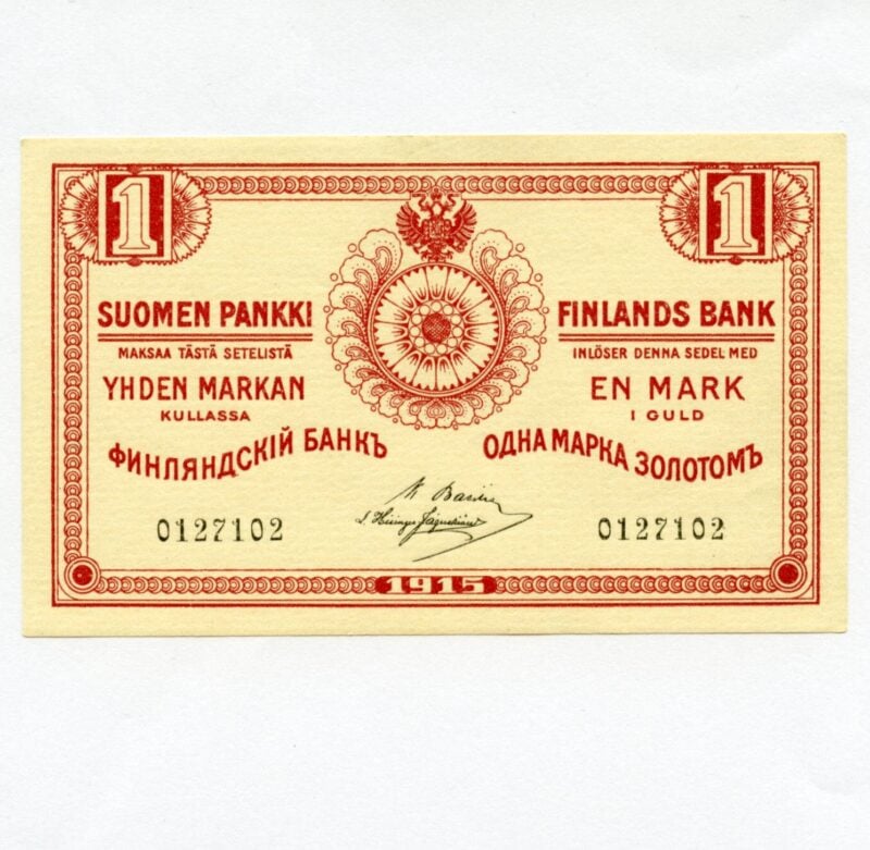 Markan setelit - Suomen markka & Vanhat markan setelit - Holmasto