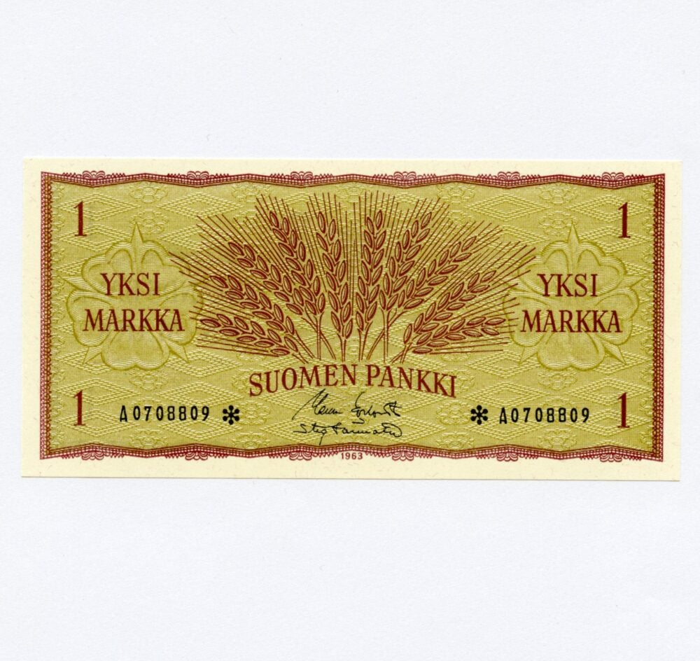 Markan setelit - Suomen markka & Vanhat markan setelit - Holmasto