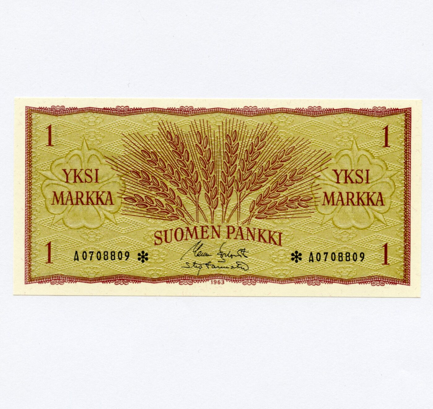 Markan setelit - Suomen markka & Vanhat markan setelit - Holmasto