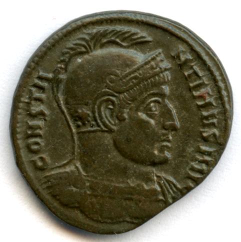 Konstantinus Suuri. Follis. Aquileia, 320 jKr. - Holmasto