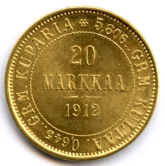 20 markkaa 1912 S - Holmasto