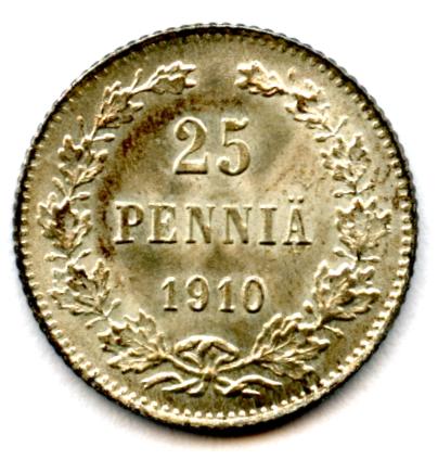 25 penniä 1910 - Holmasto