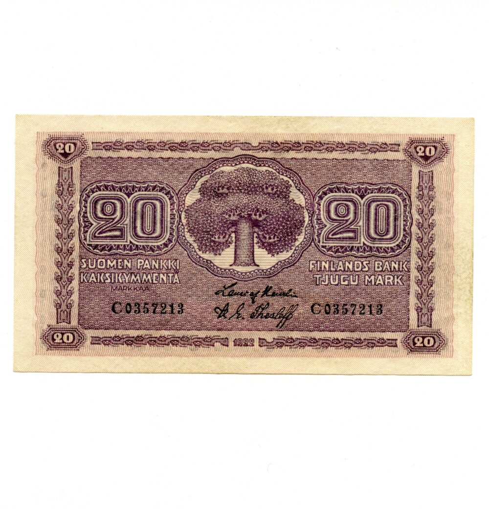 Markan setelit - Suomen markka & Vanhat markan setelit - Holmasto