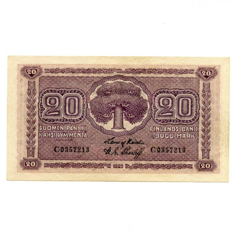 Markan setelit - Suomen markka & Vanhat markan setelit - Holmasto