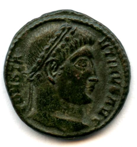 Konstantinus Suuri. Follis. Thessaloniki, 324 jKr. - Holmasto